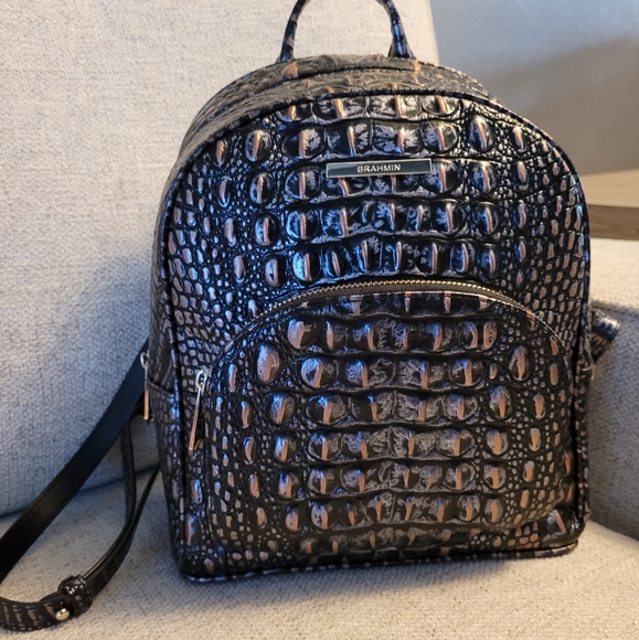 Brahmin | Bags | Brahmin Mini Duxbury Backpack In Dusk Purple | Poshmark